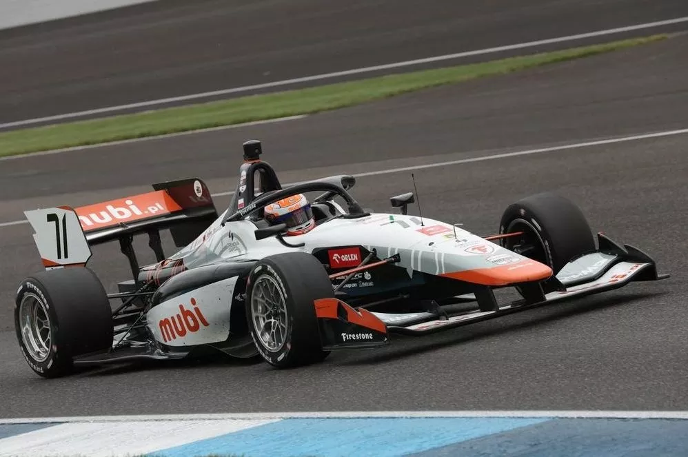 Tymek Kucharczyk takes first Indy NXT win in Race 2 on Indy road course