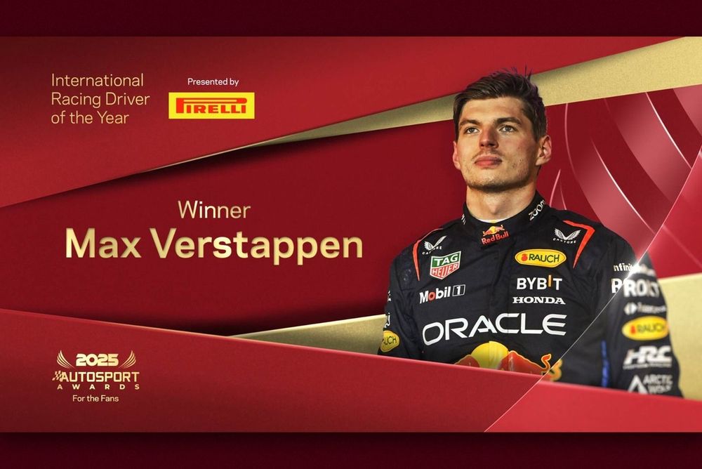Verstappen, mejor piloto y ganador del Momento del año en los Autosport ...