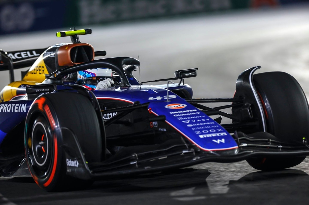 Colapinto back to older-spec Williams suspension after Vegas crash ...