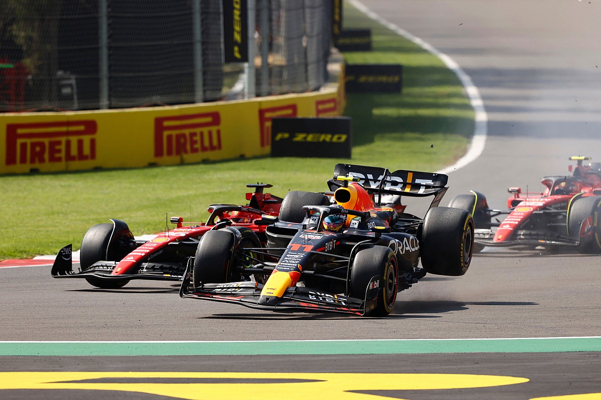 F1: Leclerc explica toque com Pérez na Cidade do México