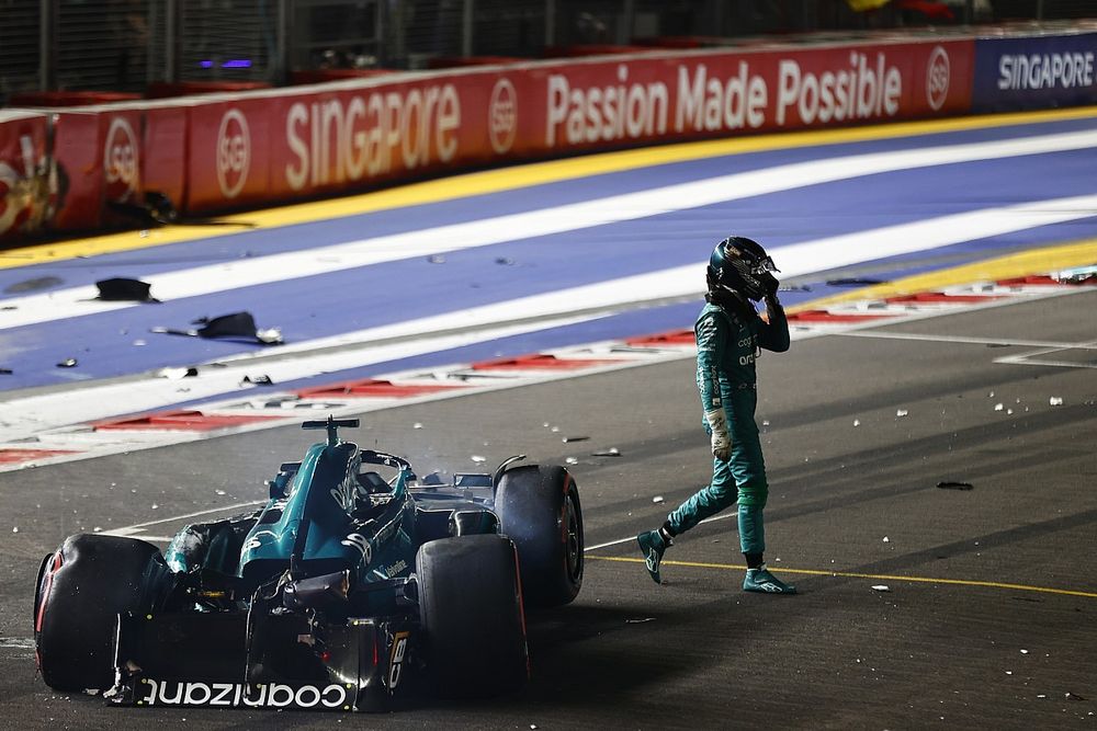 Stroll to sit out F1 Singapore GP after huge qualifying crash