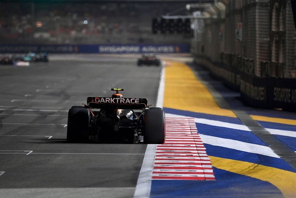 Norris calls for change to Singapore F1 kerb drivers are "afraid" to ...
