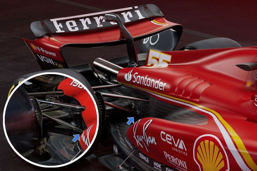 F1, SF-24: Ferrari learns Red Bull's rear suspension trick | 2024 Saudi ...