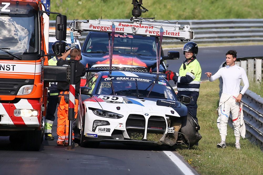 Unfall von BMW M4 GT3 auf der Nürburgring-Nordschleife