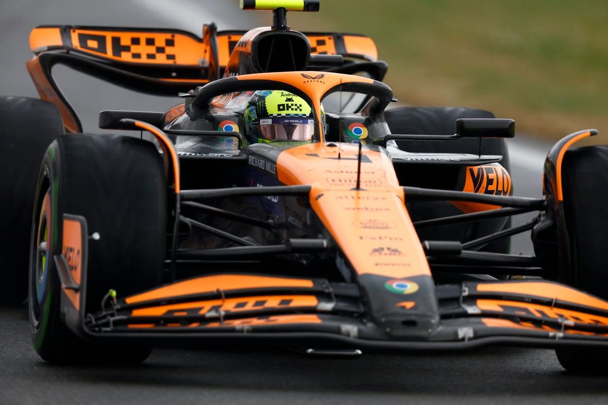 F1: Norris celebra trio britânico na frente no GP da Grã-Bretanha