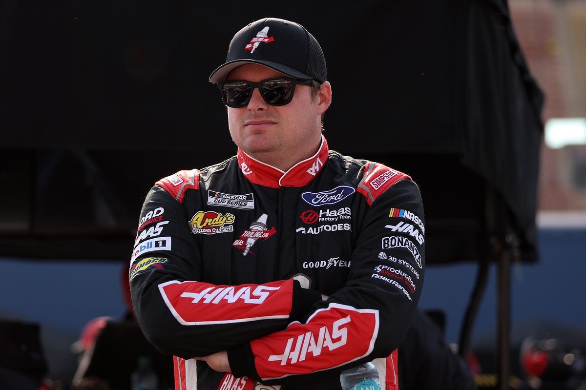 Cole Custer reacts to race-ending Michigan NASCAR Cup wreck