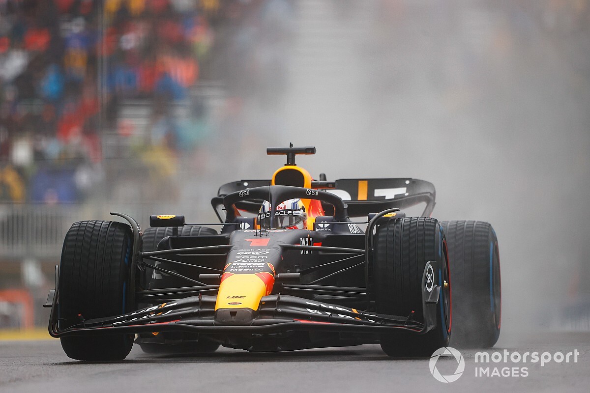 F1 Canadian GP: Verstappen tops wet FP3 from Leclerc as Sainz crashes