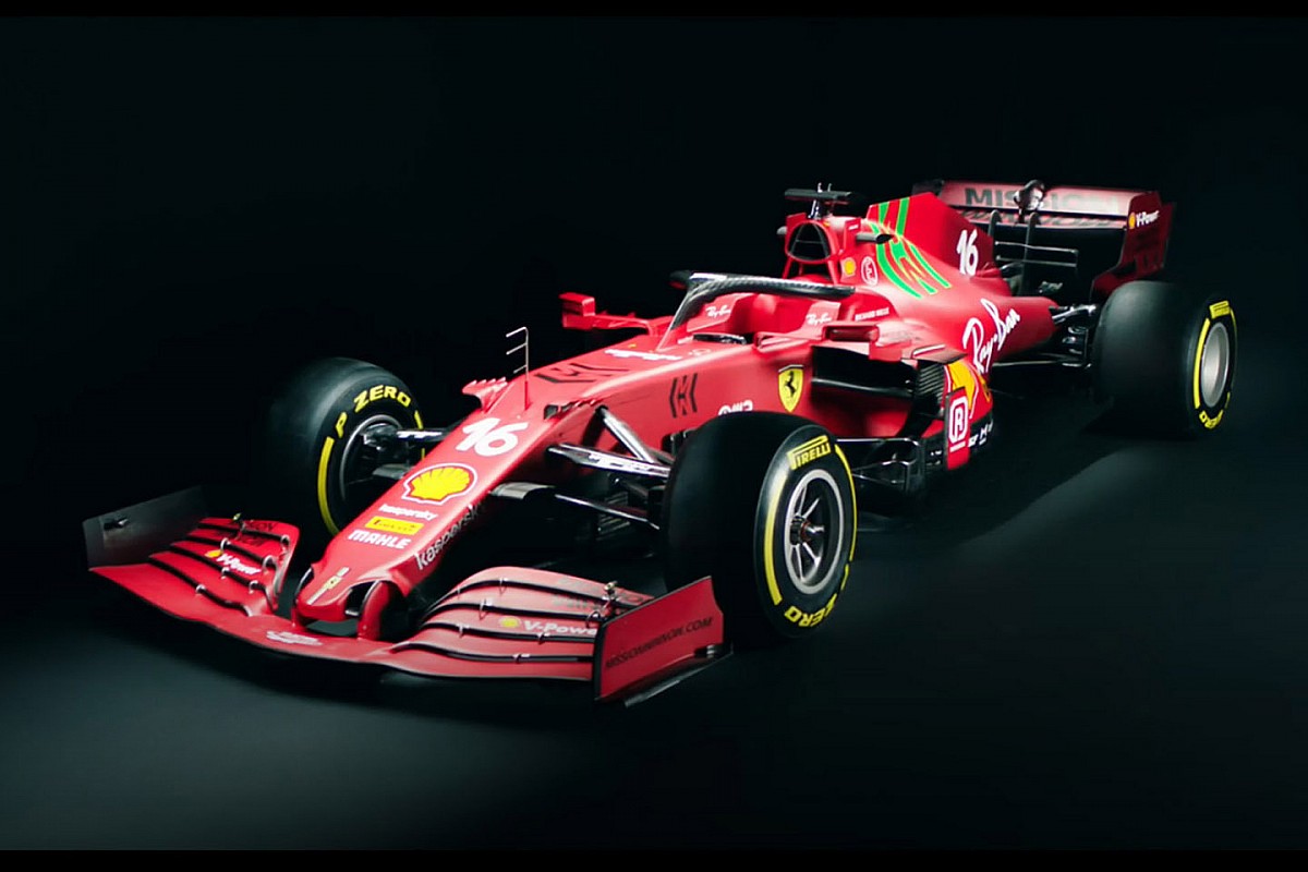 Ferrari SF21 car revealed with green Mission Winnow branding