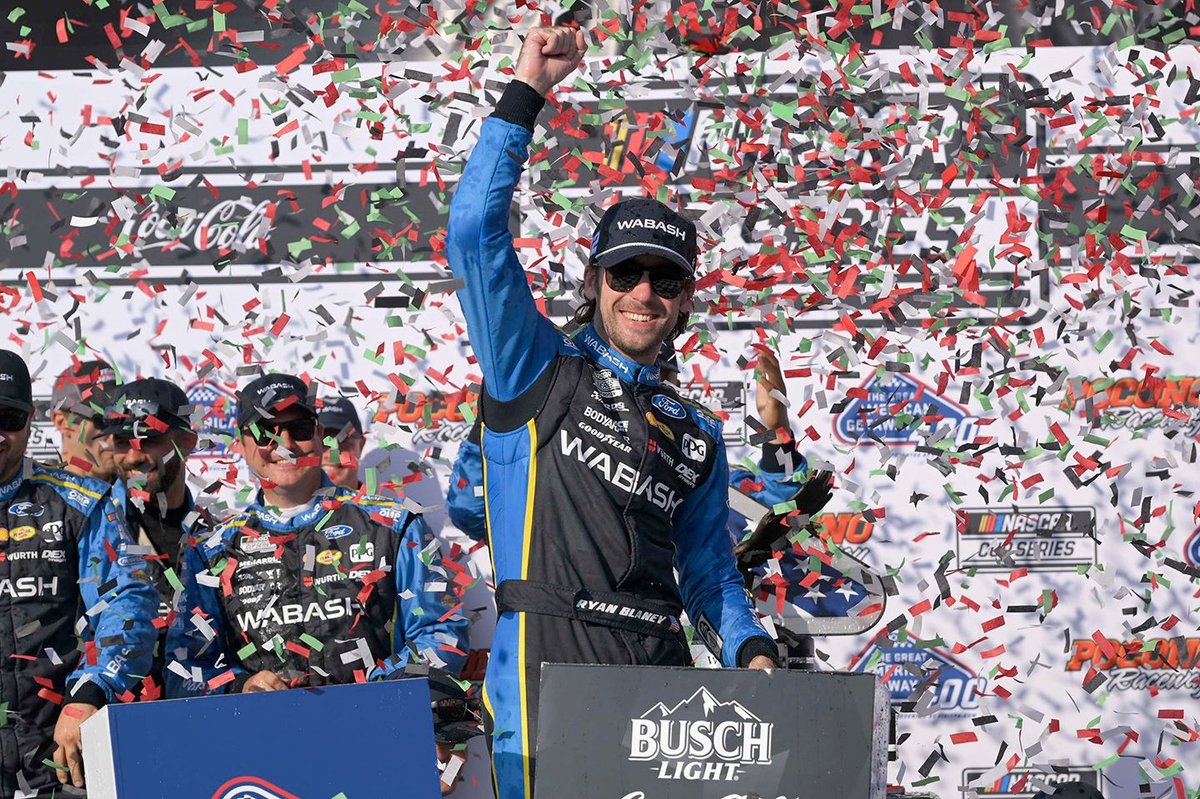 NASCAR: Blaney supera Hamlin e Bowman para vitória em Pocono