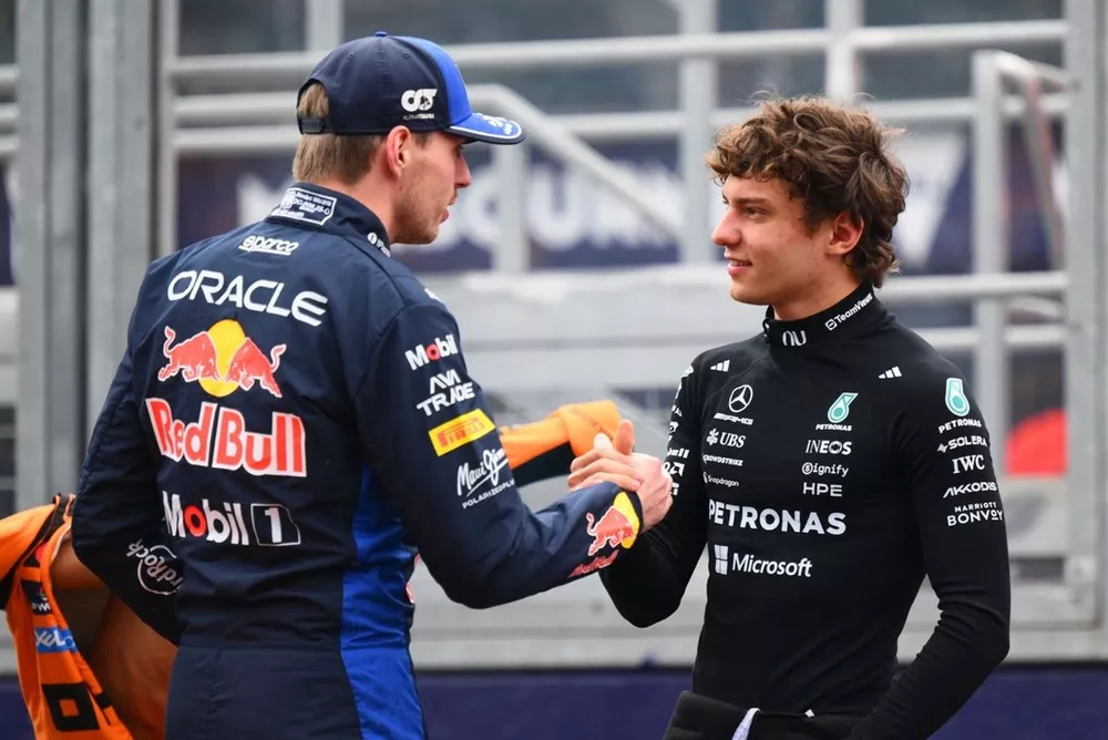 Kimi Antonelli sparks Max Verstappen team-up hopes as he watches ...