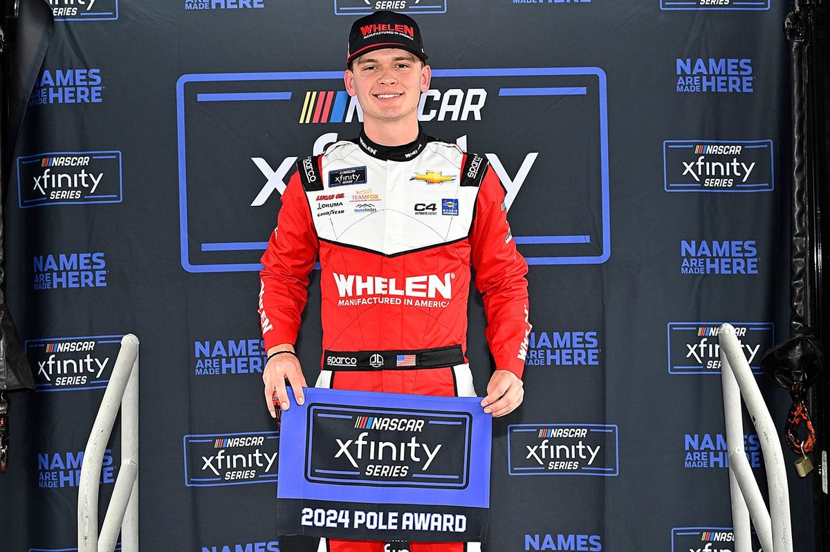 Jesse Love on pole for Daytona NASCAR Xfinity race; SVG 5th