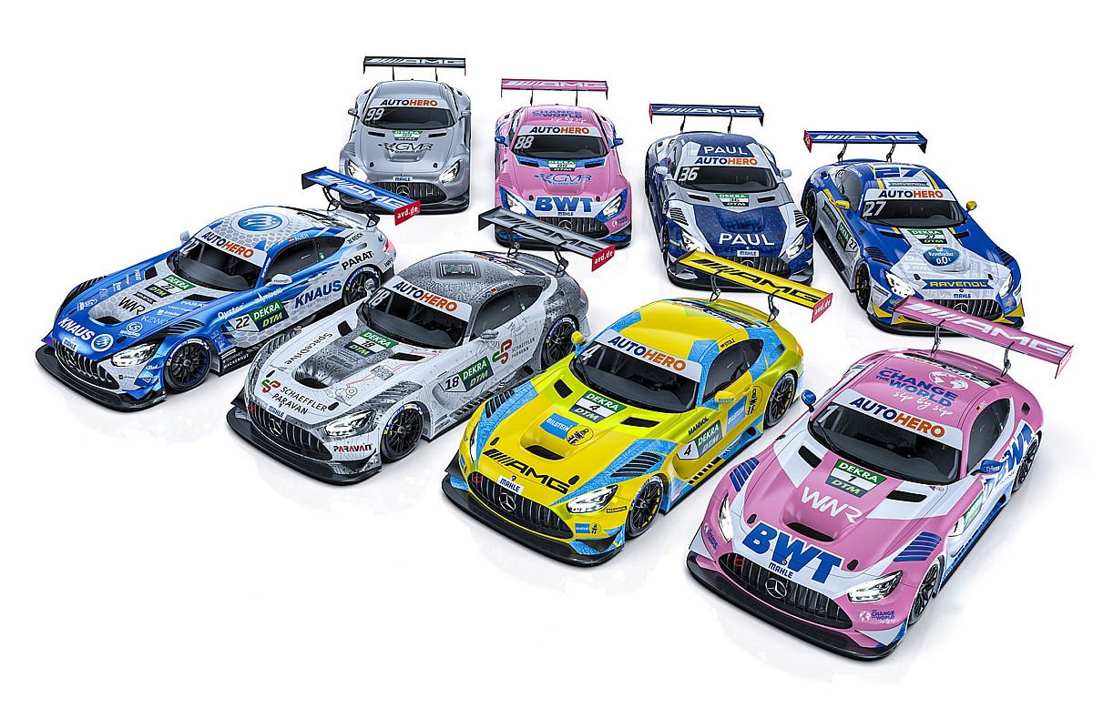 Mercedes reveals liveries for 2022 DTM title defence