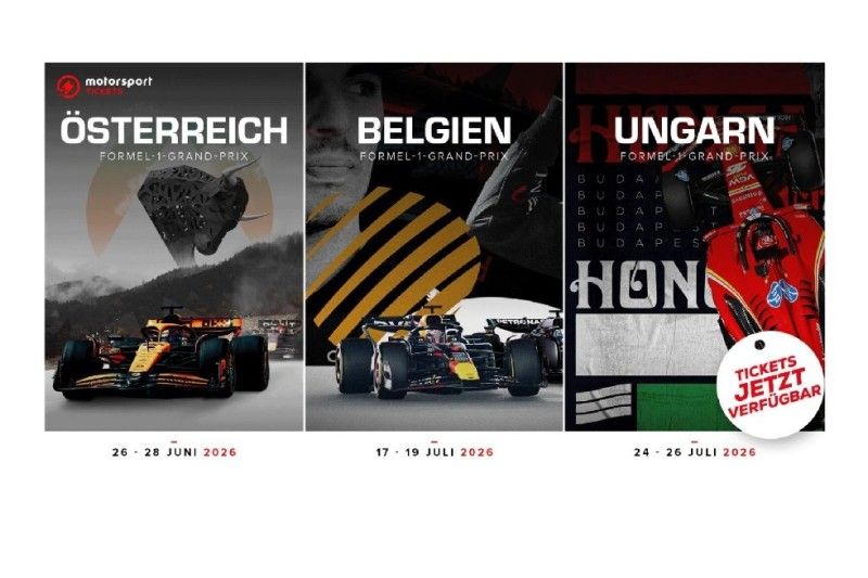 Spielberg, Spa, Hungaroring: Jetzt Tickets für 2026 sichern!
