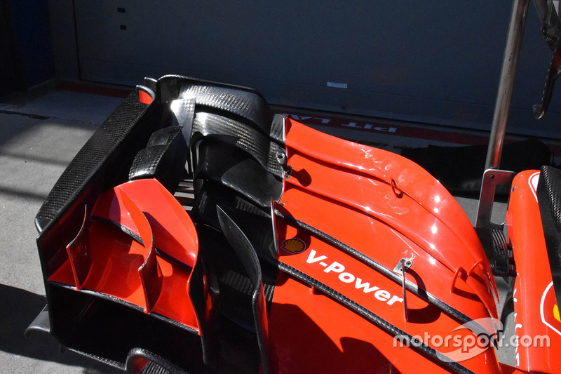 New slots in the SF71H front wing? I'm not sure since I haven't seen ...
