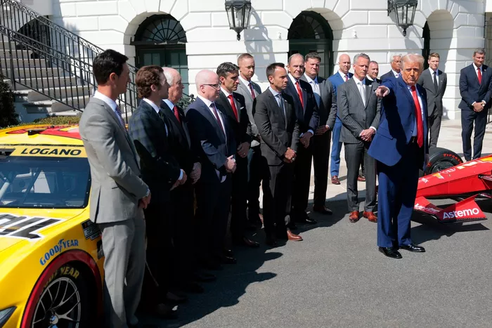 Trump meets with Penske's NASCAR, IndyCar and IMSA stars at the White House