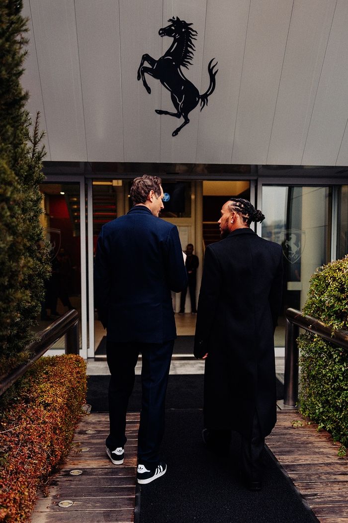 Hidden details in Lewis Hamilton's Ferrari factory visit photo