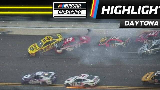 Late-race wreck takes Preece, McDowell out of running at Daytona 500 - NASCAR Cup Videos