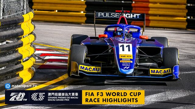 2023 Macau GP: FIA F3 World Cup Main Race - Highlights - F3 Videos