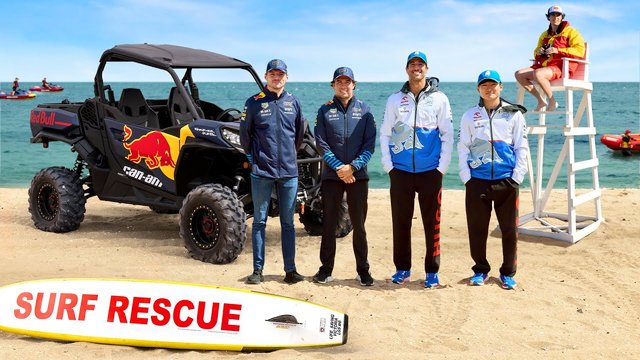 El desafío en la playa entre Red Bull Racing y RB - Fórmula 1 Videos