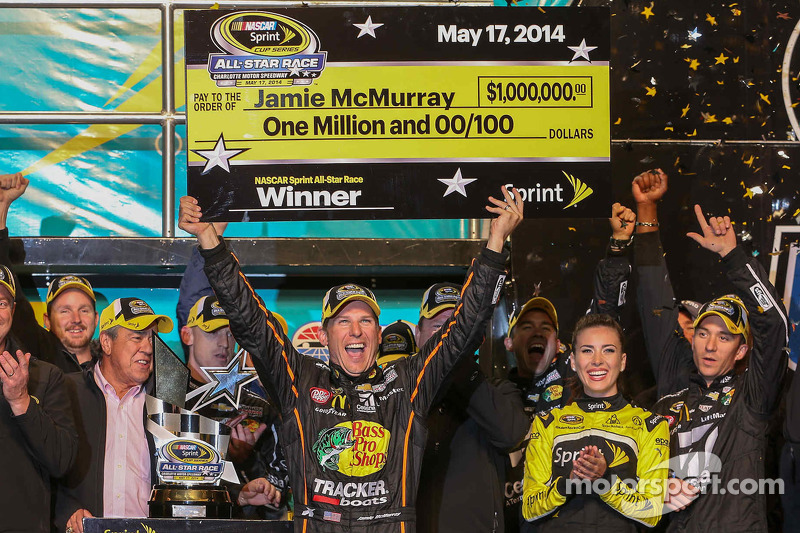 Jamie McMurray won the All-Star Race, but son Carter got the prize