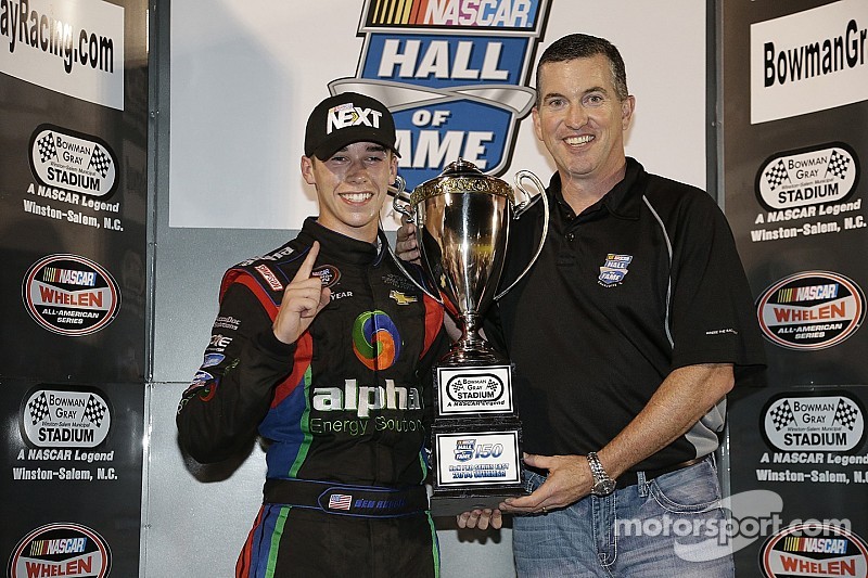 Teenager, high school student, and NASCAR champion Ben Rhodes