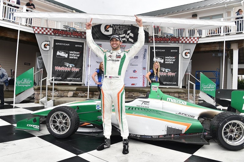 Kyle Kaiser wins Indy Lights IndyCar feeder series at Watkins Glen