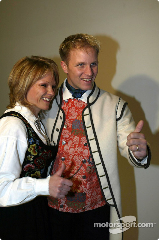 Petter Solberg with his wife at 2003 FIA Prize Giving Gala, Monaco
